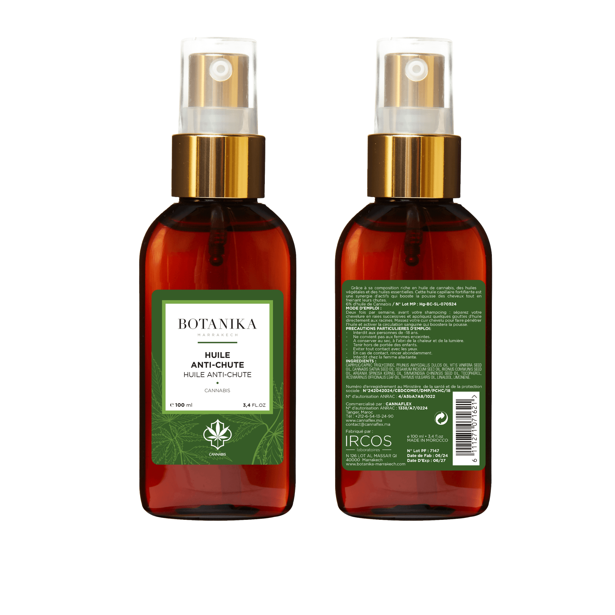 HUILE ANTI CHUTE CBD - CANNAFLEX